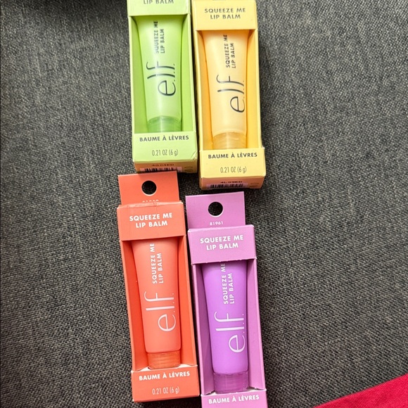 Makeup | Squeeze Me Lip Balm Set Green Orange Pink Purple | Poshmark